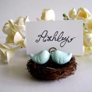 Wedding Love Birds Place Card Holder/ Favor. Bird Place Card Holder ...